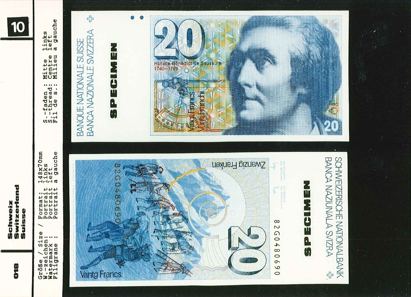 Mes Collections - Billets de banque Suisses